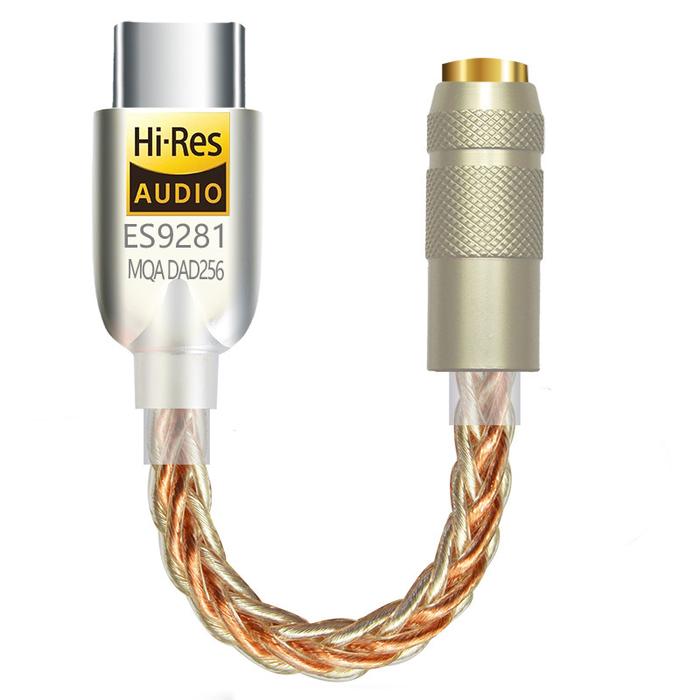 Jual Custom Hi Res AMP ESS HiFi DAC ES9280C Pro DSD256 Type C to 3.5mm - ES9281 MQA - Kab ...