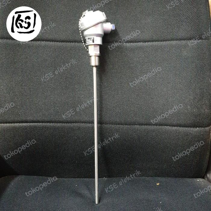 Jual sensor panas thermocouple PT100 10×200mm Drat 1/2"NPT SS-304 ...