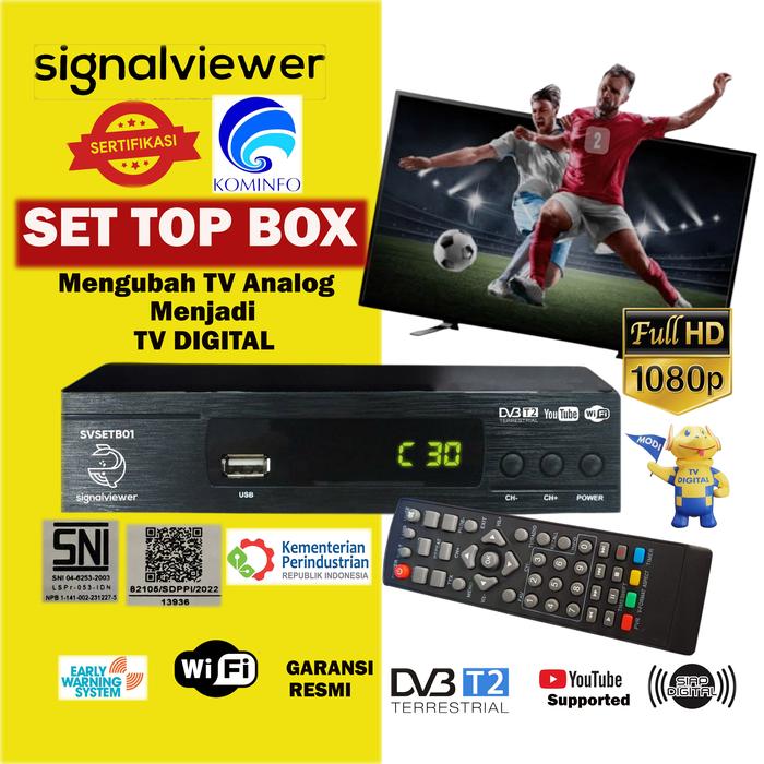 Jual Set Top Box Stb Tv Decoder Penerima Sinyal Digital Dvb T2 Signalviewer Di Seller Noelle ...