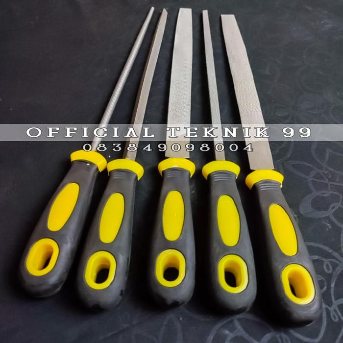Jual Kikir Besi 1 Set 5 Pcs 8 inch Stell Files Pengasah Gergaji Besi ...