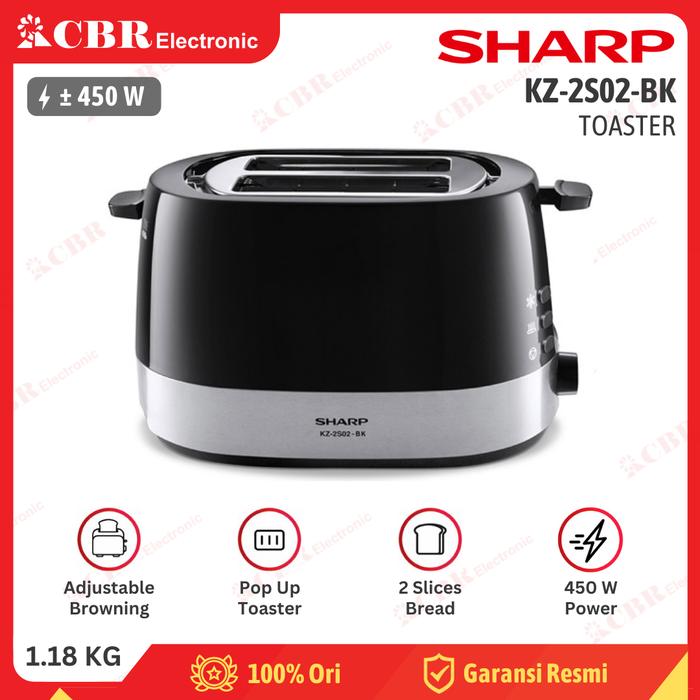 Jual Toaster SHARP 2 Slice KZ-2S02-BK - Kota Batam - CBR Elektronik ...