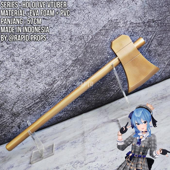 Jual Suisei Axe Mini Gold Vtuber For Cosplay Prop - Kab. Bogor ...