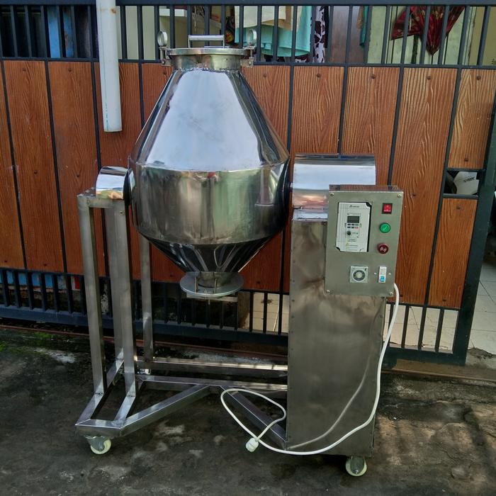 Jual alat mixer pengaduk campur bubuk powder tepung mesin double cone ...