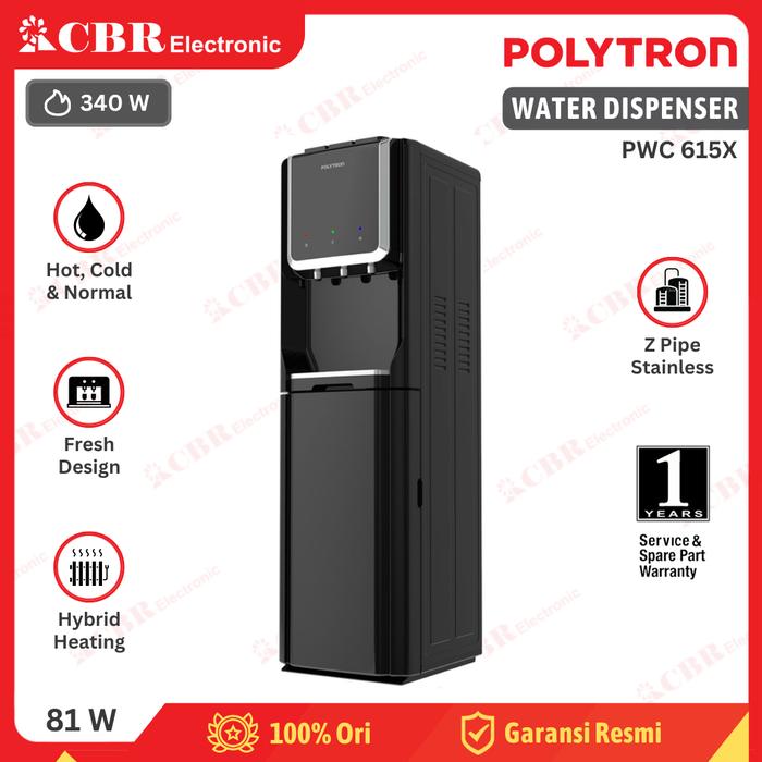 Jual Dispenser Air POLYTRON Galon Bawah PWC 615X - Kota Batam - CBR Elektronik Batam | Tokopedia