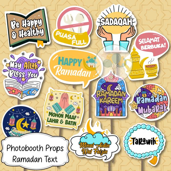 Jual PHOTOBOOTH PROPS RAMADAN IDUL FITRI LEBARAN TONGKAT FOTO RAMADHAN ...