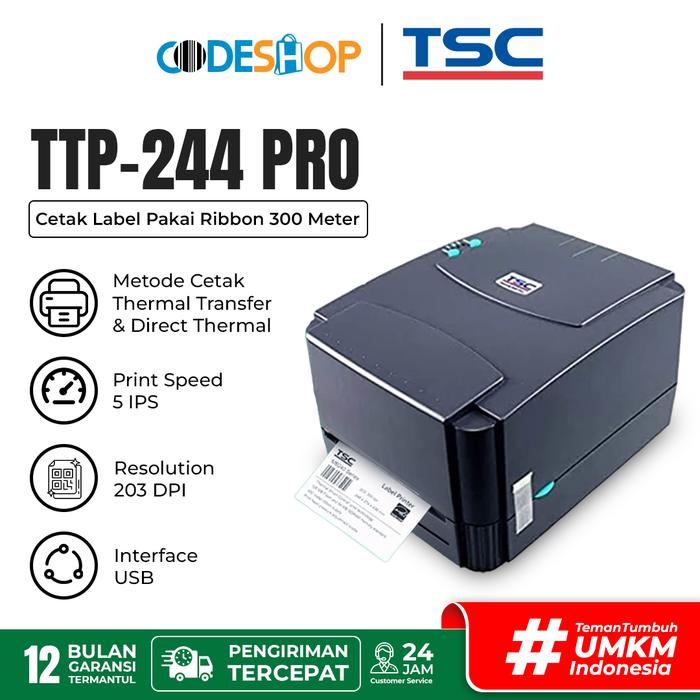 Promo NEW BARCODE PRINTER SETARA TSC TTP 244 TA210 | PRINT STICKER ...