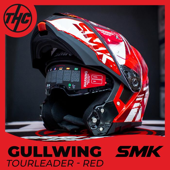 Jual SMK GULLWING TOURLEADER RED MODULAR HELMET - Jakarta Barat - THC Helmets | Tokopedia