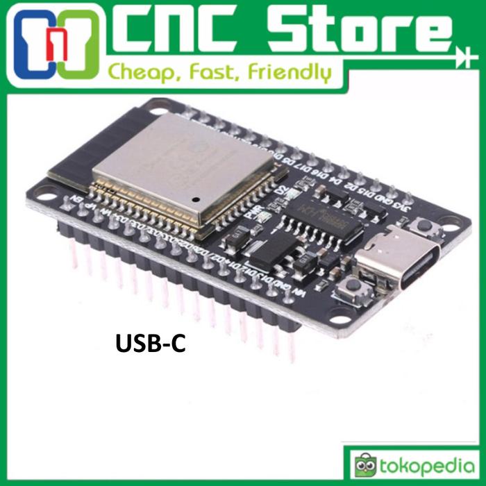 Jual ESP32 USB-C Development Board Dual Core ESP-32S Board WROOM 32 - Kab. Bantul - CNC STORE ...