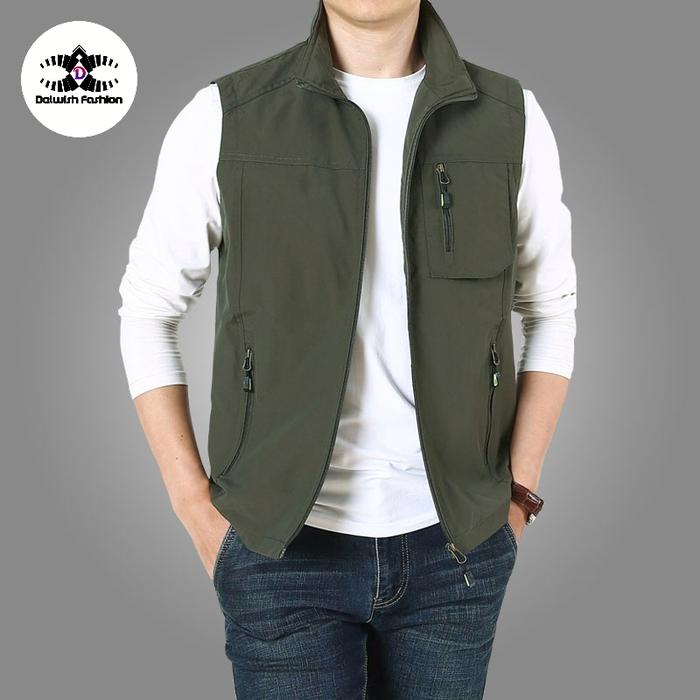 Promo rompi pria terbaru/rompi kantor/rompi keren pria Cotton drill ...