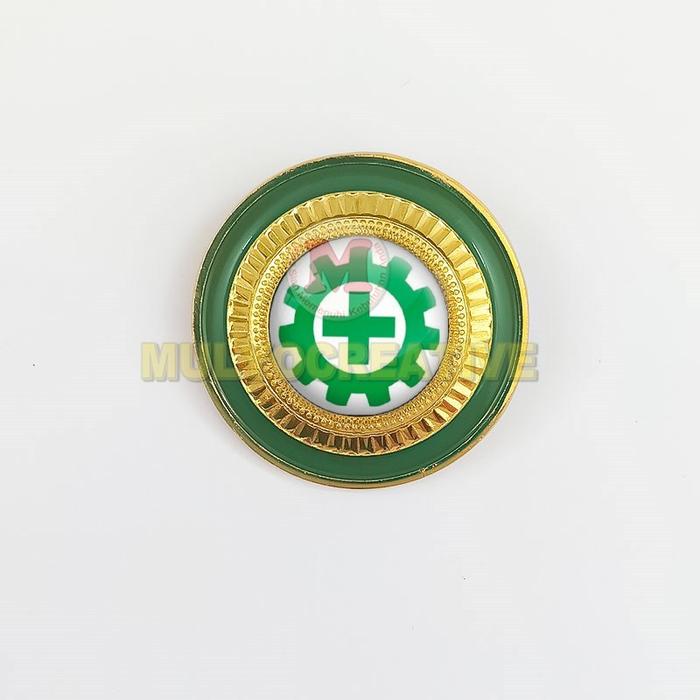 Jual Pin K3 Pin Bros Logo K3 Model Premium - Gerigi Hijau, Magnet - Kab ...