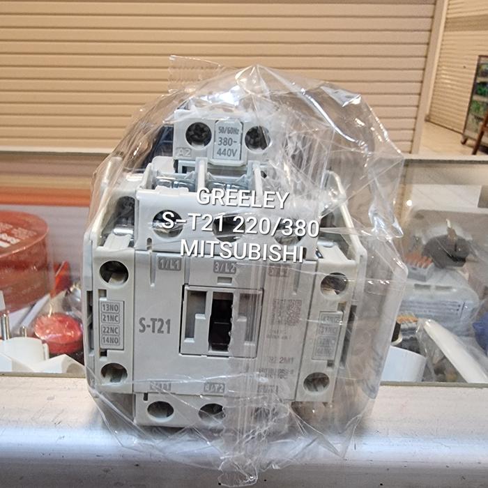Jual Magnetic Contactor S-T21 Mitsubishi Coil 220V/380V 32A 2NO 2NC - Jakarta Barat - greeley ...