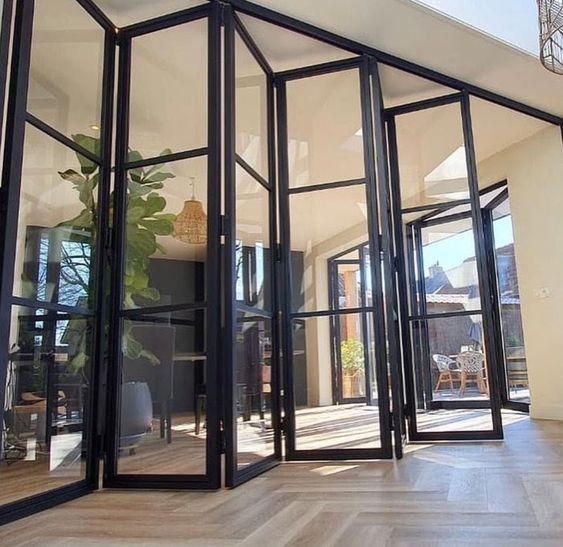 Jual Pintu Folding door Pintu Lipat Aluminium Pintu Garasi Lipat ...