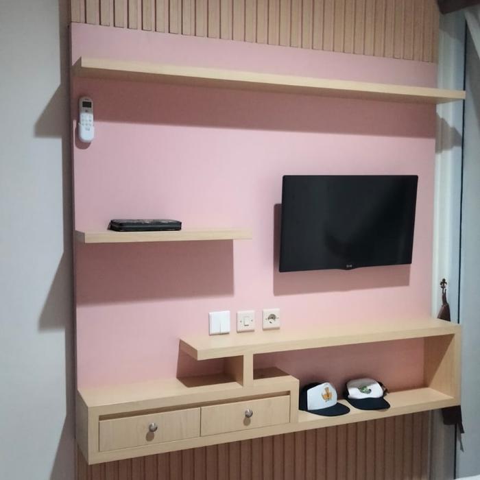 Jual Backdrop TV / Wall Panel / Wallpanel / Backdrop Televisi / Lemari ...