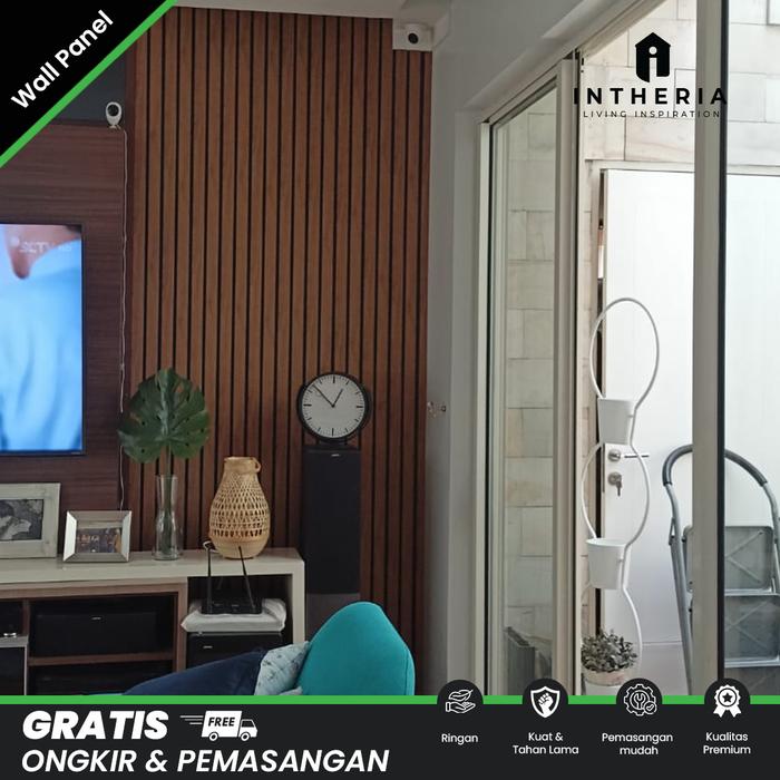 Jual Wall Panel BALIAN Tipe B Rectangle Double Low Bar - Gold Pine ...