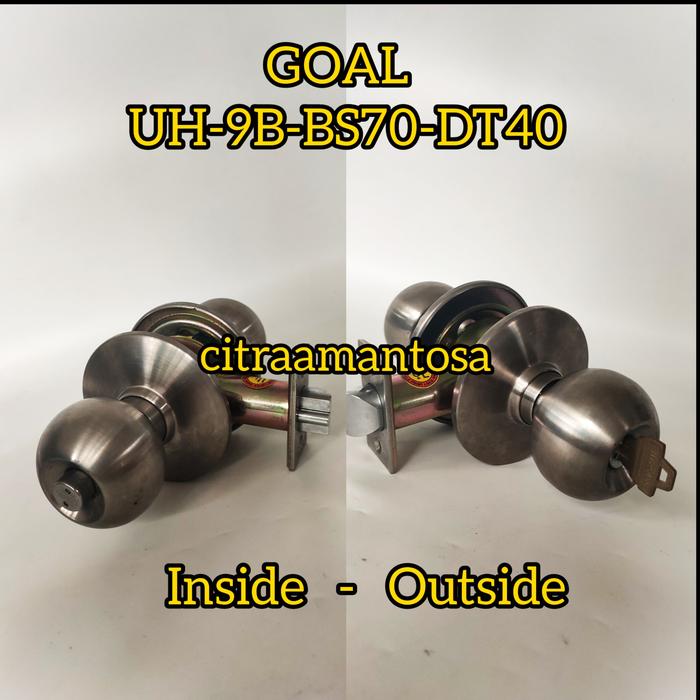 Jual Kunci pintu GOAL Door Lock UH 9B BS 70 DT 40 Stainless Steel ...