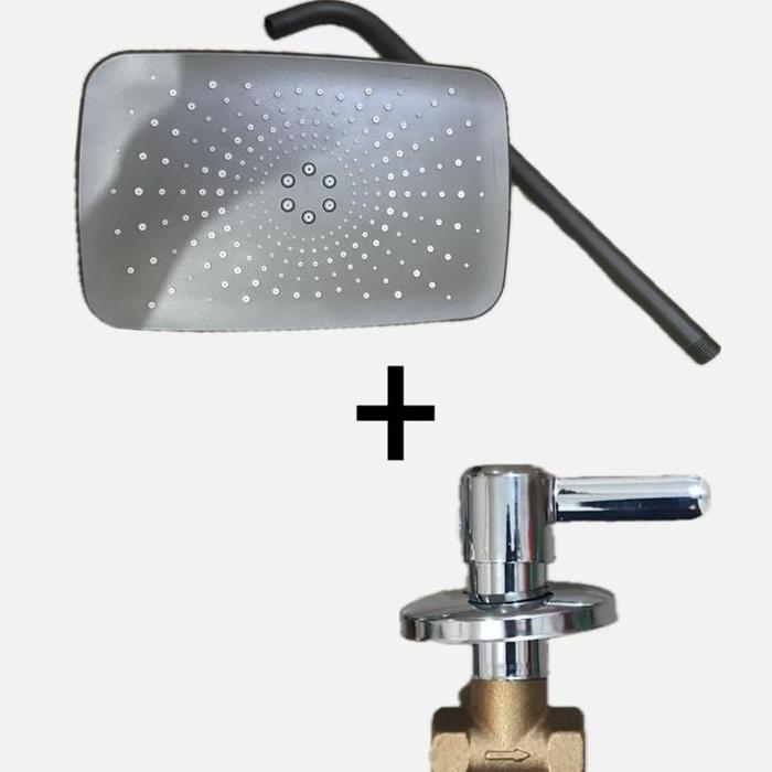 Jual WALL SHOWER TANAM GREY JUMBO + KRAN SHOWER TANAM KUNINGAN KOMPLET ...