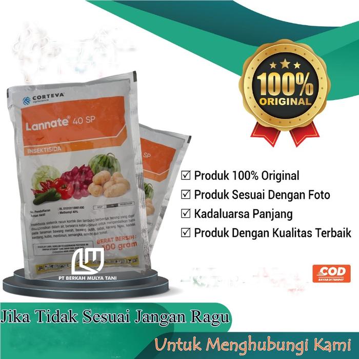 Jual Insektisida Lannate 40sp Corteva 100gr Obat Hama Ulat Tanaman ...