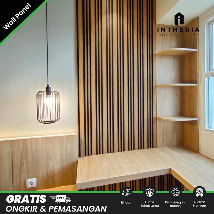 Jual Wall Panel BALIAN Tipe F Rectangle Double Stripe Low Bar - Gold ...