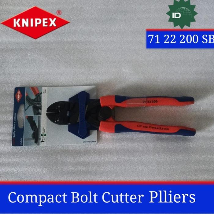 Jual Tang Potong 71 22 200 SB Knipex CoBolt Compact Bolt Cutter Pliers ...
