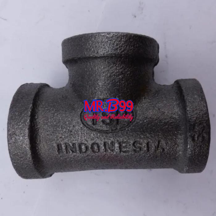 Jual TSP Banded Black Steel Screw Tee ∅ 1/2" - Kab. Bekasi ...