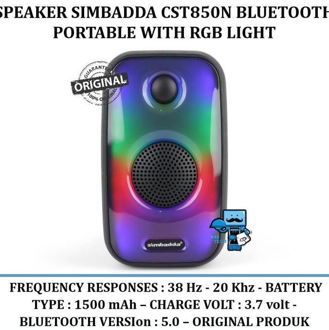 Jual Speaker Simbadda Cst850N / Cst850 Bluetooth Portable With Rgb ...