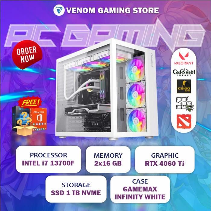 Jual Pc Gaming | Intel i7 13700F | RTX 4060 Ti 8GB | 32GB RAM | 1TB NVME - Kab. Tangerang ...