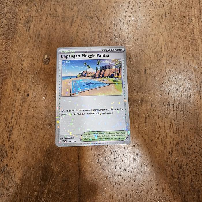 Jual pokemon tcg sv4a 184/190 lapangan pinggir pantai reversed holo idn - Kota Bandung ...
