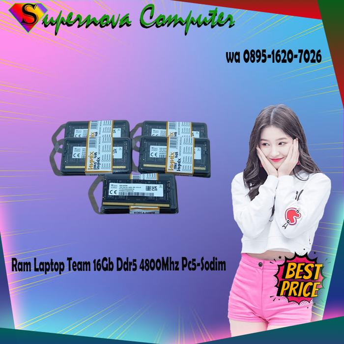 Jual Ram Laptop Team 16Gb Ddr5 4800Mhz Pc5-Sodim - Jakarta Pusat - Supernova Computer HARCO ...