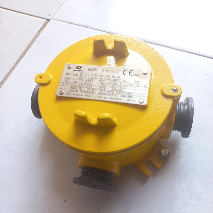 Jual Exproof Round Box WAROM BHD51-C 3/4”NPT Aluminium 3 way Exd c/w Plug - Kota Depok ...