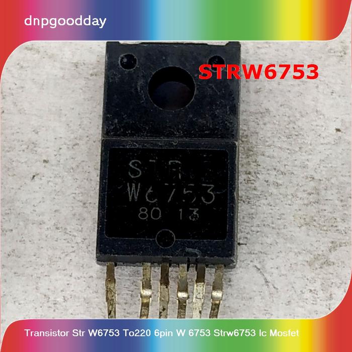 Jual transistor str w6753 to220 6pin w 6753 strw6753 ic mosfet - Kab ...