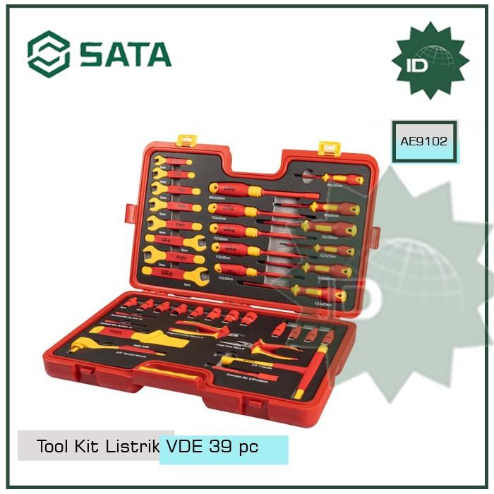 Jual Tool Kit Listrik 39 Pc AE9102 NEV VDE Tool Set Sata Tools - Jakarta Barat - SATA TOOLS id ...