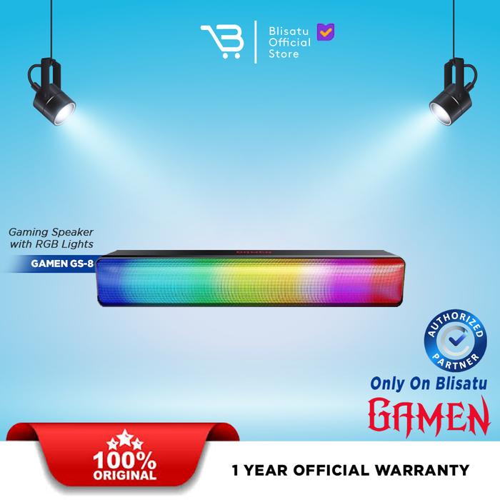 Promo GAMEN Multimedia Speaker Gaming GS8 RGB Original - Garansi 1 ...