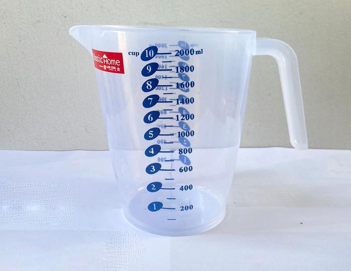 Jual Gelas Ukur Gelas Takar Plastik 250mL 500mL 1000mL 2000mL 3000mL 5000mL - Milli 2000ml ...