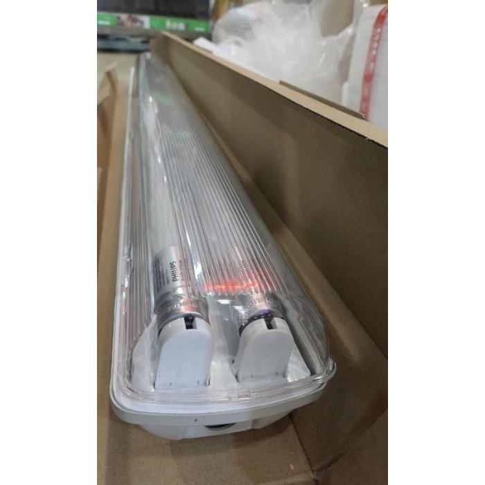 Jual Kap waterproof 2x36 set lampu tl t8 Led ecofit 2x16 watt Philips IP65 - Jakarta Pusat ...