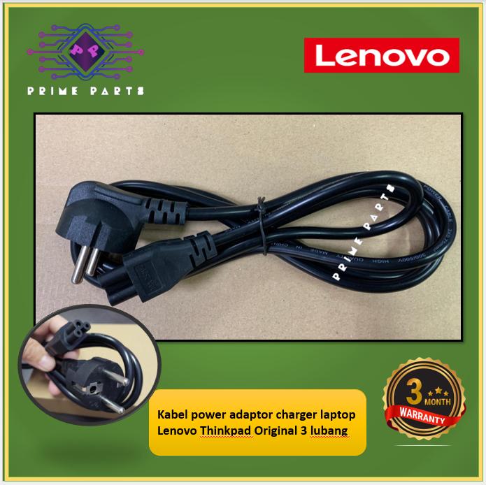 Jual Kabel power adaptor casan laptop Lenovo Thinkpad Original 3 lubang ...