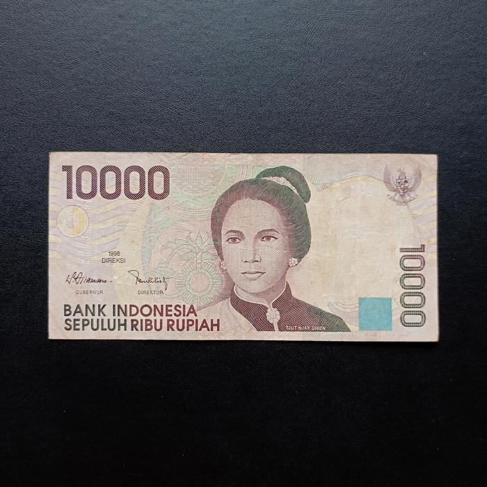 Jual Uang Kertas Kuno Indonesia Rp 10000 Rupiah 1998 Cut Nyak Dien ...