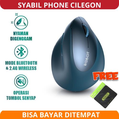 Jual ROBOT GURU MASTER 1 Wireless Mouse Bluetooth Vertikal - Kota ...