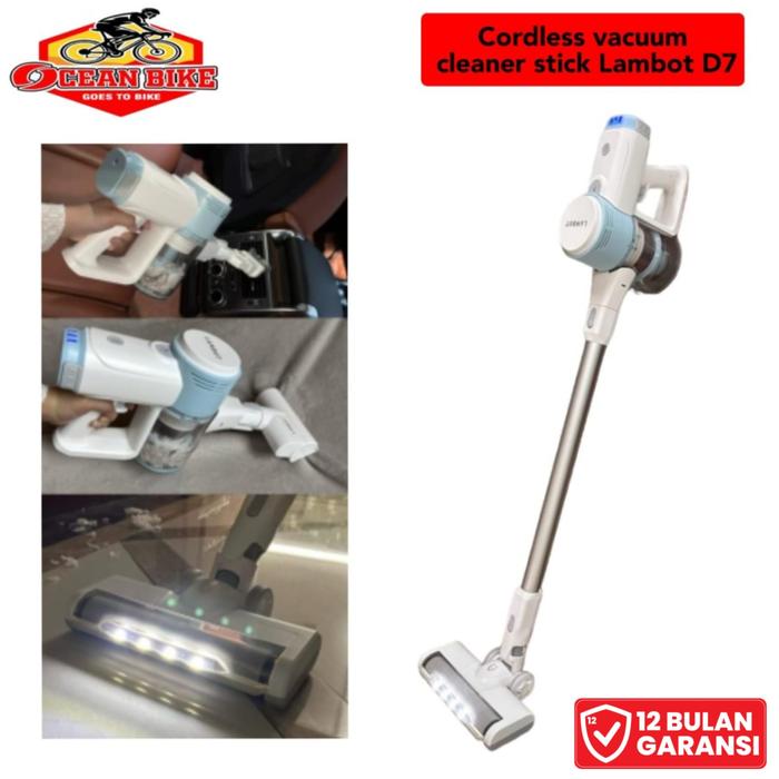 Promo Lambot D7 Cordless Vacuum Cleaner Stick Penyedot Debu Genggam ...