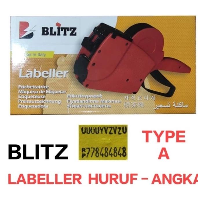 Jual BLITZ LABELER ALAT CETAK HARGA HURUF - ANGKA MADE IN ITALY Label ...