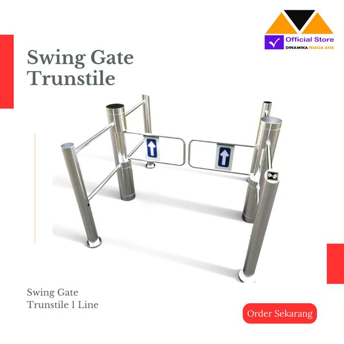Promo Barrier Gate Gerbang Masuk Supermarket Otomatis Slim Swing 1 Line Jakarta Barat