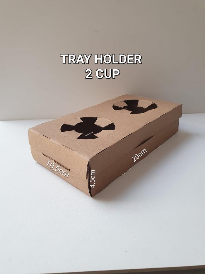 Jual TRAY HOLDER 2 CUP UNTUK TAKEAWAY MINUMAN DIJUAL PER PC - Kota ...
