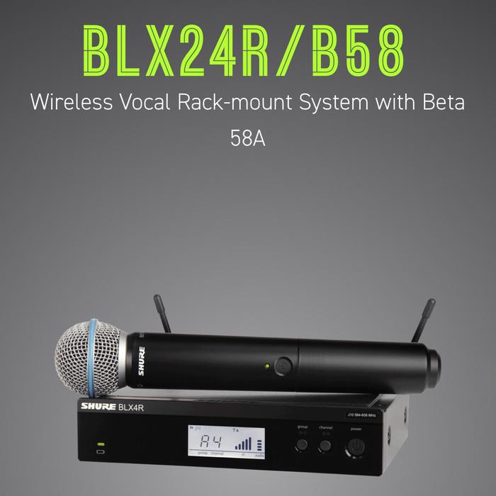 Jual Shure BLX24R/BETA58 Wireless Microphone with rackmount system - Jakarta Utara - Soraya ...