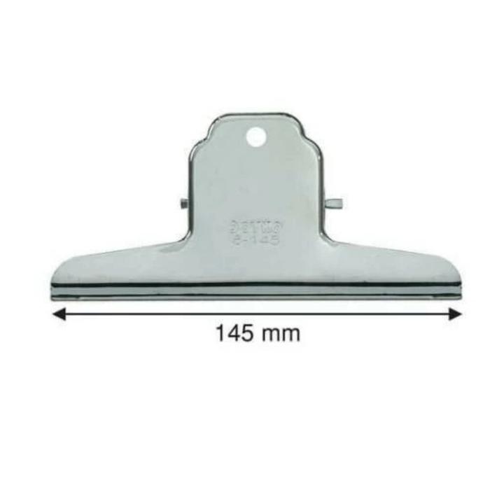 Jual Penjepit Kertas 6 inch Nekel Bulldog Clip BESAR 14,5 cm / PCS ...