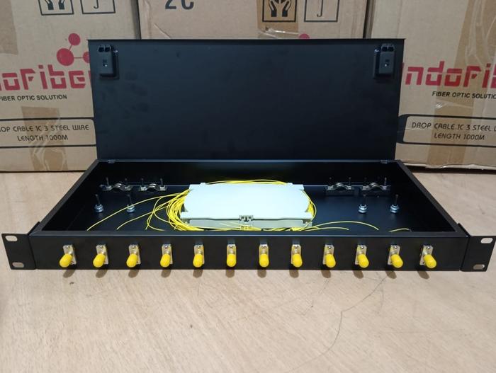 Jual OTB 12 core ST lengkap pigtail / OTB 12 port lengkap pigtail ...