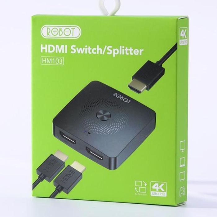 Jual HDMI Switch/Splitter 2IN1 OUT ROBOT HM103 - 4K - Kota Kendari ...