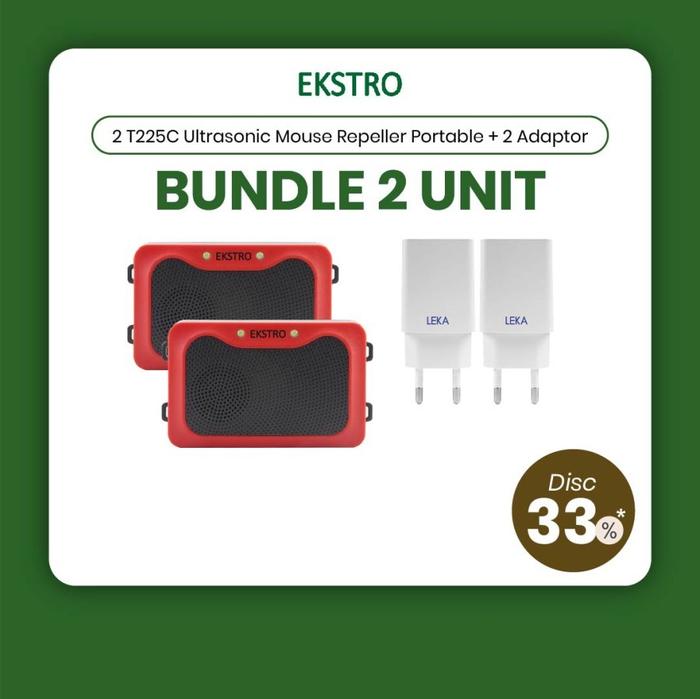 Promo EKSTRO - T225C Pengusir Tikus Ultrasonik Portable - Usir Tikus ...