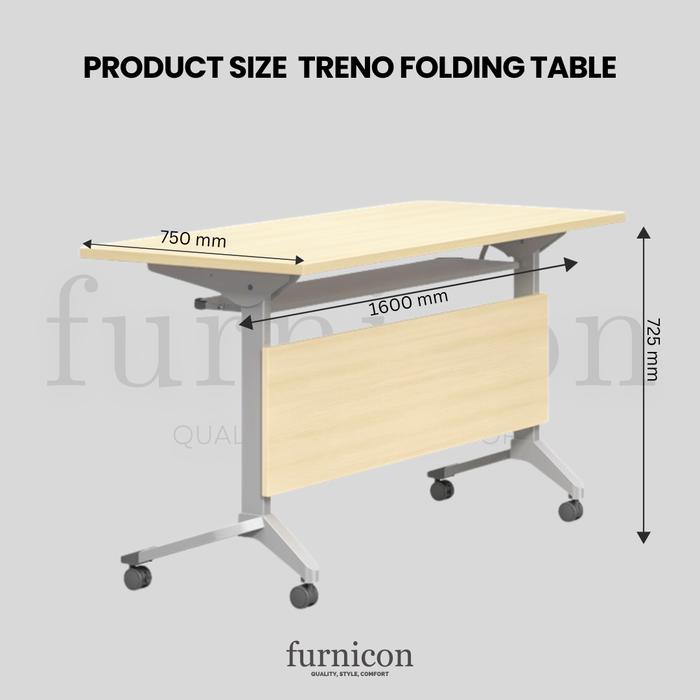 Jual FURNICON Folding Tables TRENO Meja Kerja Lipat - 1200 1600 ...