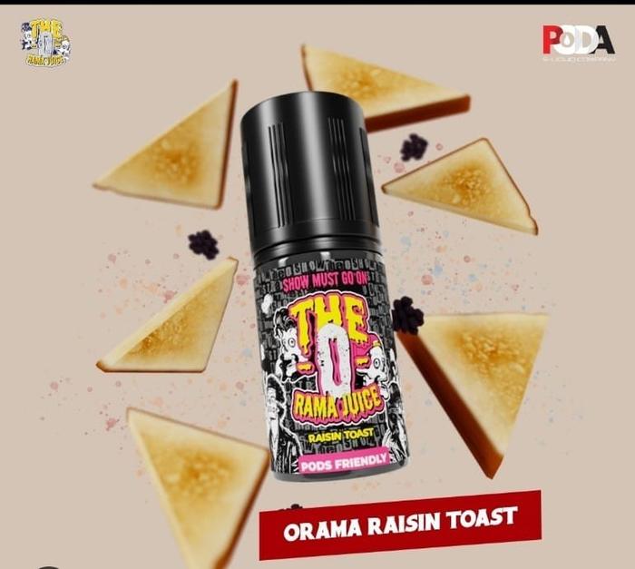 Jual Liquid The O Rama Juice V3 Raisin Toast Pods Friendly 30ML Orama ...
