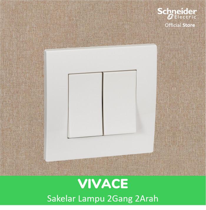 Jual SAKLAR 2 GANG SCHNEIDER VIVACE SAKLAR SERI VIVACE 2 ARAH - Kab ...
