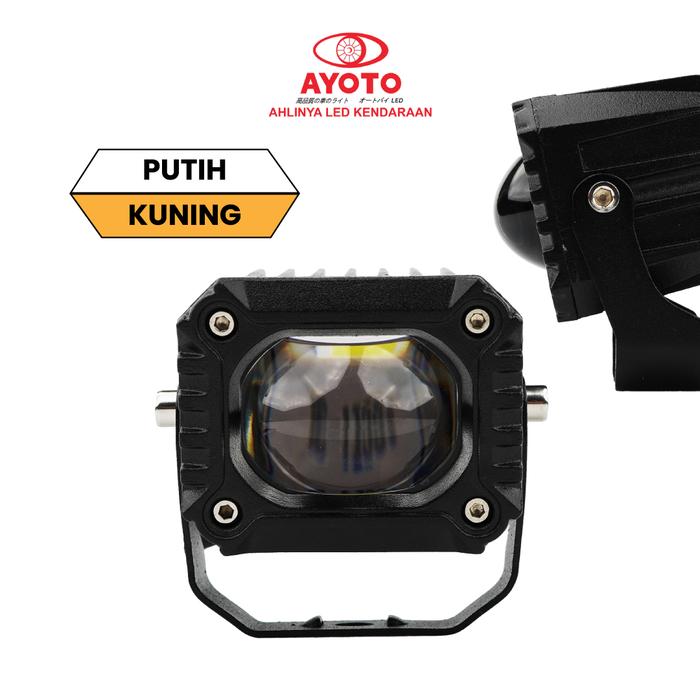 Promo Lampu Tembak Motor/Mobil/Truck 18W+18W AC & DC High(Putih)/Lo ...